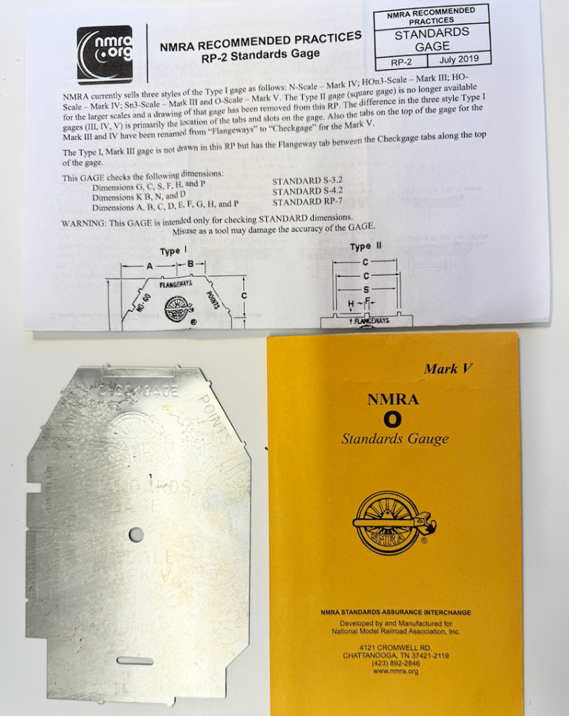 NMRA O Scale Standards Gauge – NMRA British Region